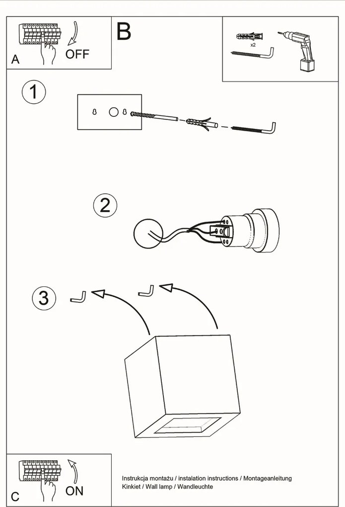 Sollux Lighting Nástěnné svítidlo keramické LEO