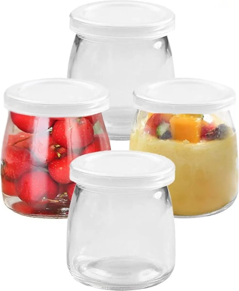 Orion 4 sklenice na jogurt / dezert s víčkem 4ks x 200ml YOGO