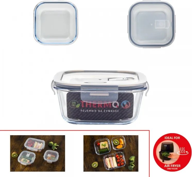 THERMO SQUARE NÁDOBA NA POTRAVINY S VÍKEM 800ML
