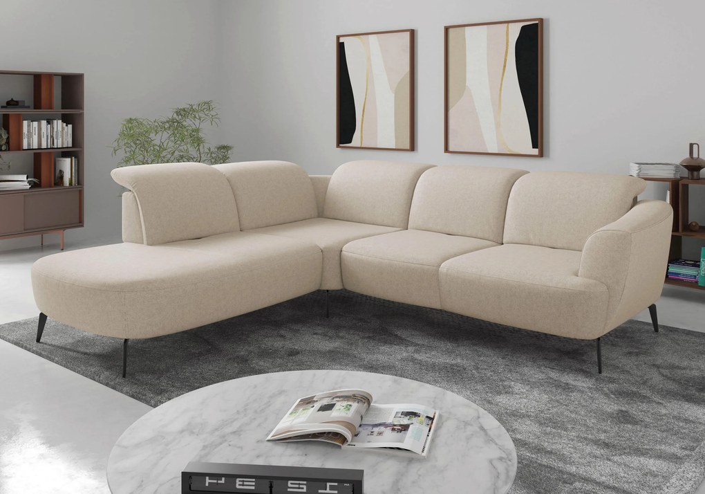 XXXLutz ROHOVÁ SEDAČKA, textil, krémová Sit & More - Sedací soupravy - 00014401851S
