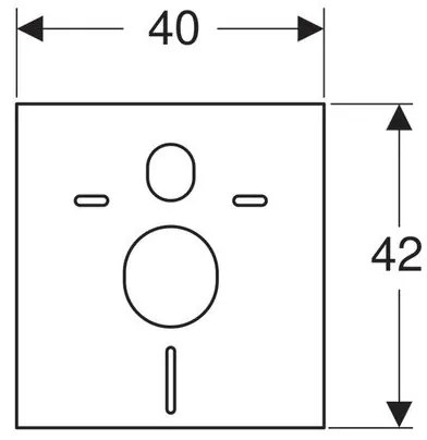 Geberit Modul do sádrokartonu, tlačítko bílé, zvukoizolační deska GD112SET1