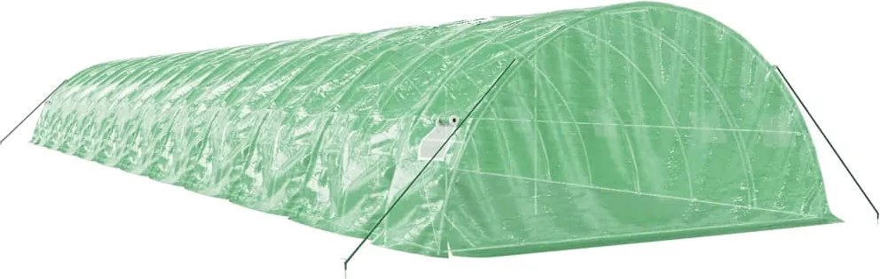 Skleník s ocelovým rámem zelený 110 m² 22 x 5 x 2,3 m 3188092
