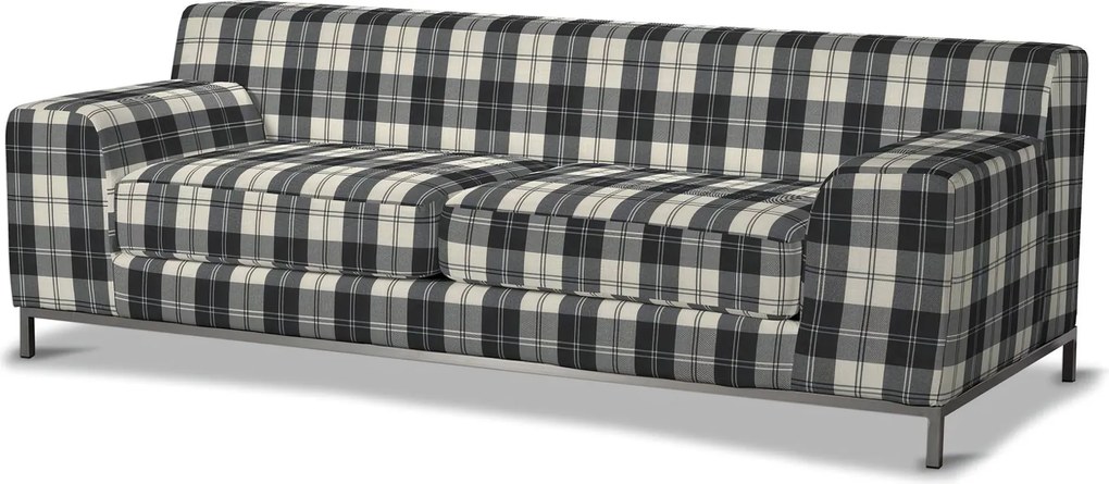 Potah na pohovku IKEA  Kramfors 3-místná barva černá látka pletený vzor, vzorované