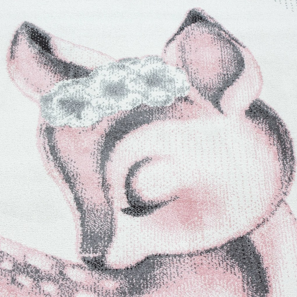 Ayyildiz, Dětský kusový koberec Bambi 850 pink, 120x170, růžová, dětský pokoj
