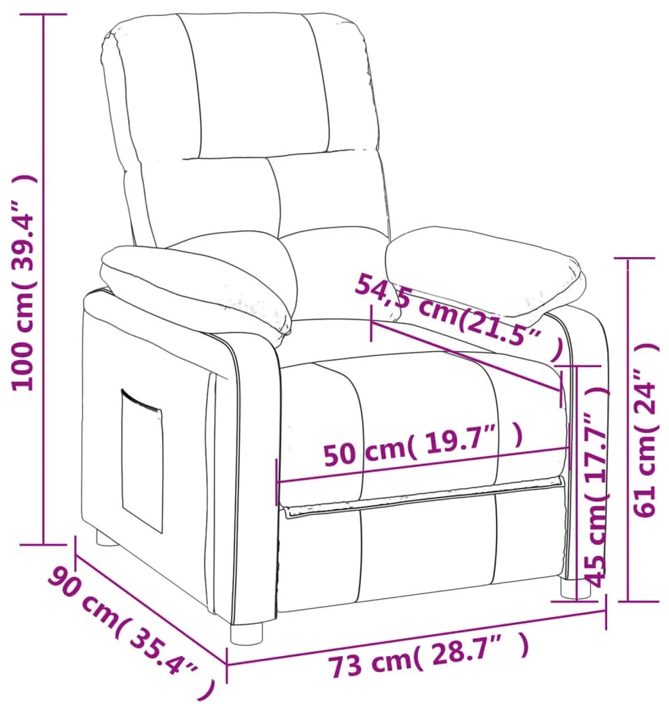 vidaXL Marketos Polohovací křeslo světle šedé textil