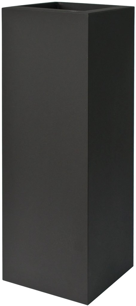 Plust - Designový květináč KUBE TOWER, 30 x 30 x 90 cm - černý