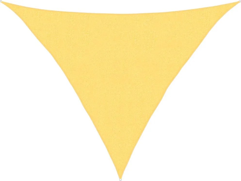 Plachta proti slunci 160 g/m² béžová 2,5 x 2,5 x 3,5 m HDPE 311141
