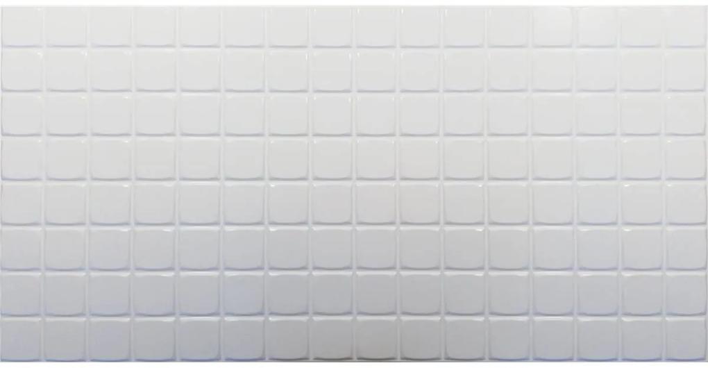 PVC obkladové 3D panely Mozaika bílá velká