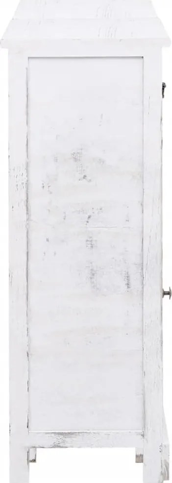 vidaXL Příborník s 10 zásuvkami 113 x 30 x 79 cm dřevo [284179] Barva: Bílá