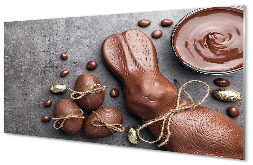 Obraz na skle Čokoládová tyčinka králík 100x50 cm