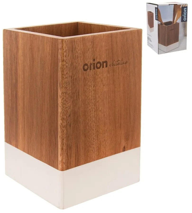 Dřevěný stojan na kuchyňské náčiní Whiteline – Orion