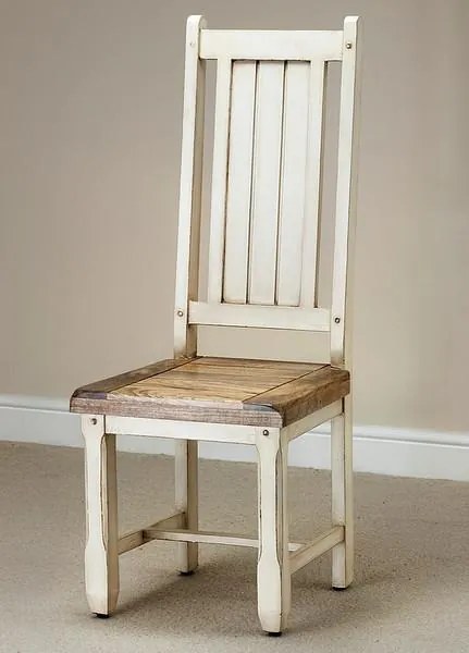 Židle Dhari White z mangového dřeva  BK-CHW