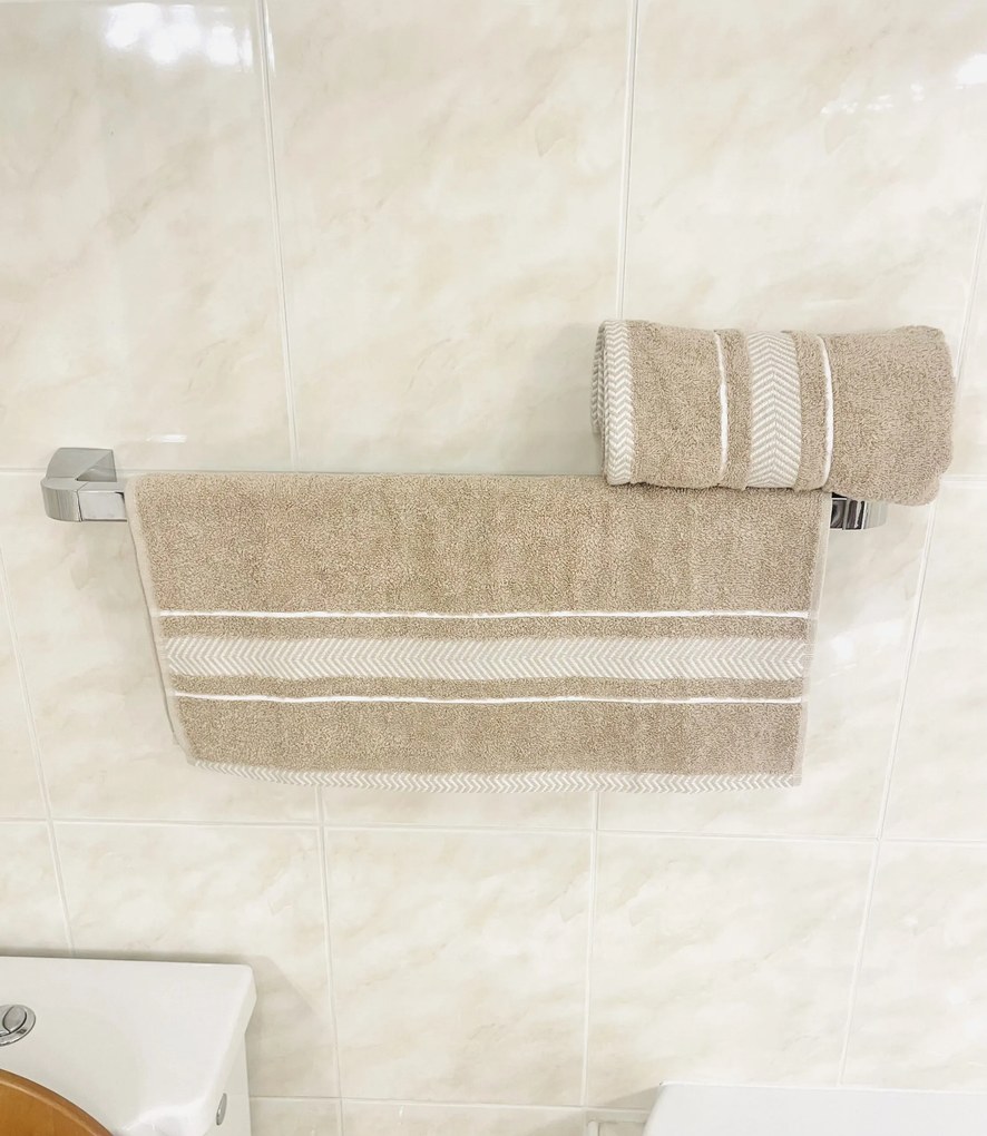 Froté ručník deluxe Monako hnědý 30 x 50cm TiaHome