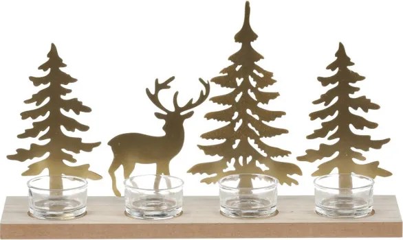 Adventní svícen zlatý JS456 GOLD