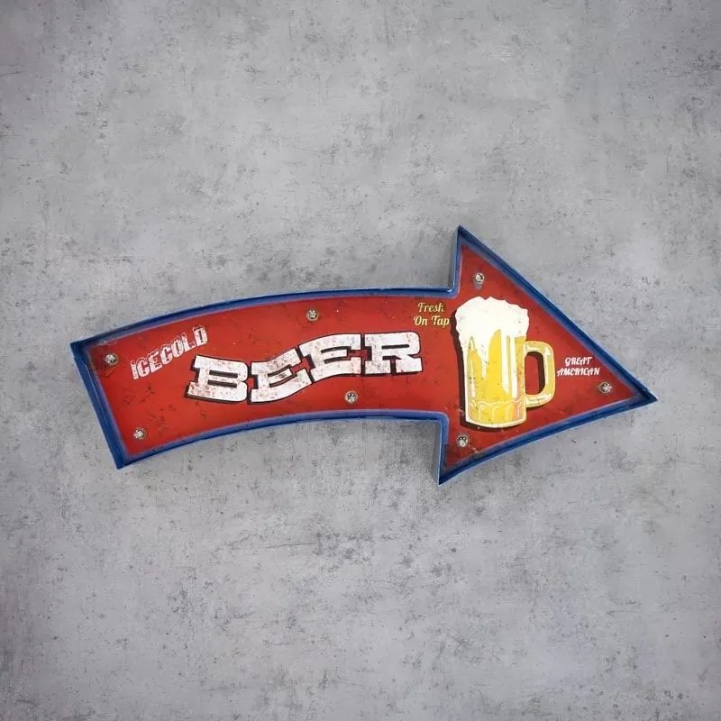 Světelný LED nápis Beer 4