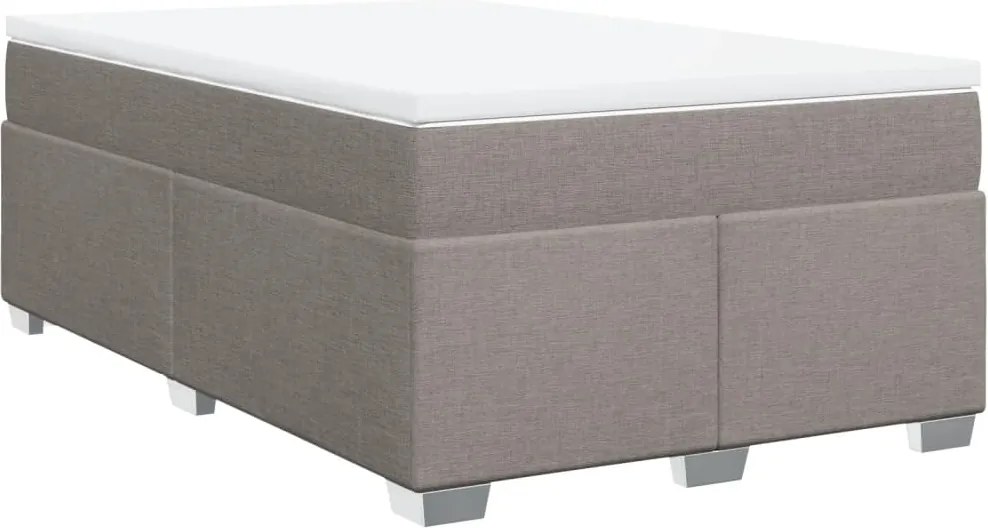 Box spring postel s matrací taupe 120x190 cm textil 3285120