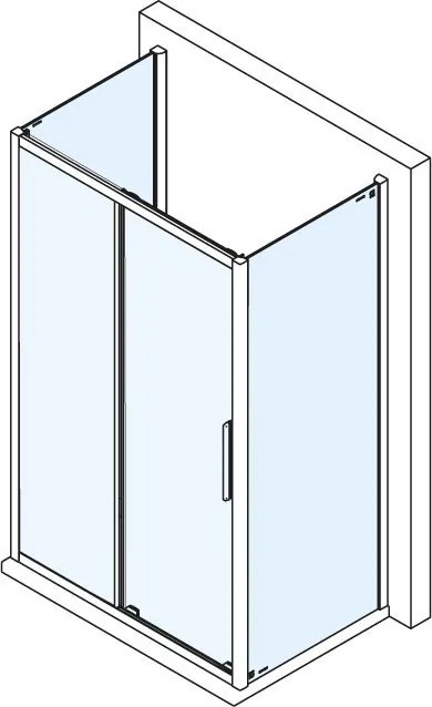 Polysan Polysan, Lucis Line Sprchový kout tři stěny 1000x800x800mm L/P varianta, DL1015DL3315DL3315