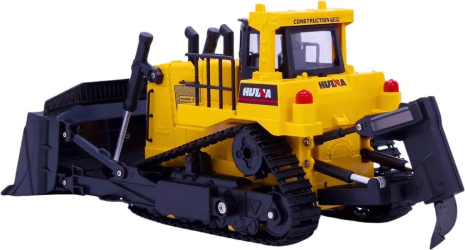 Buldozer rypadlo Huina kovový stavební model 1:50