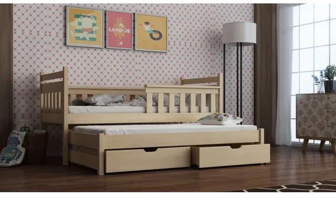 Dětská postel s přistýlkou 90x190 MATYLDA - borovice