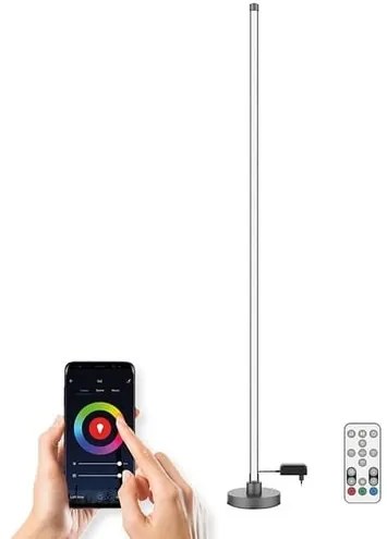 LED stojací lampa Solight šedá WO62