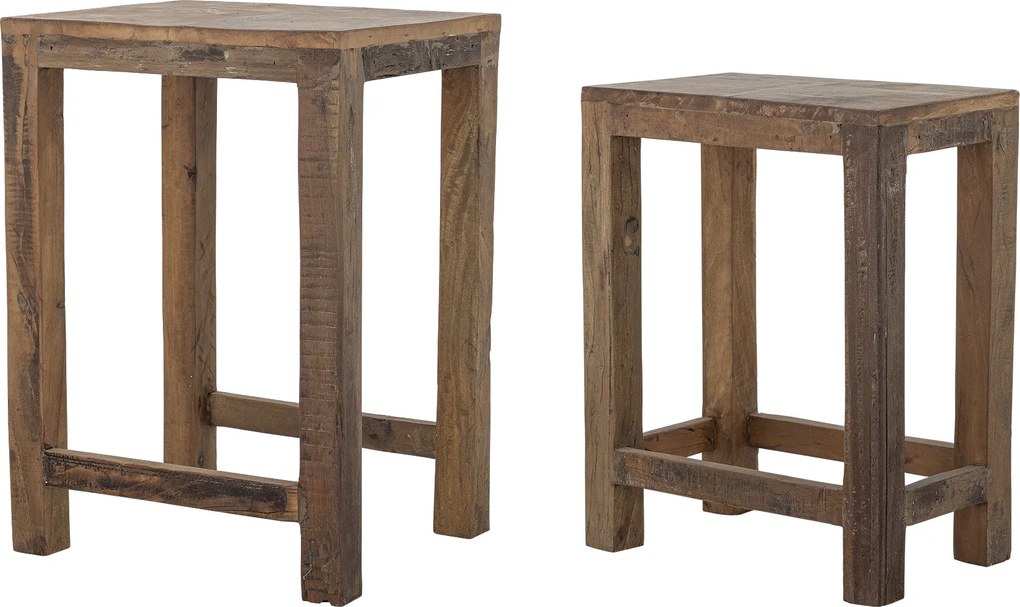 BLOOMINGVILLE Dřevěný set 2 odkládacích stolků GALEN 82064785