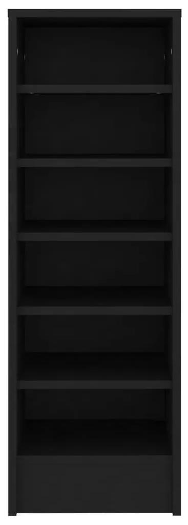 Botník černý 31,5 x 35 x 90 cm dřevotříska - Default Title