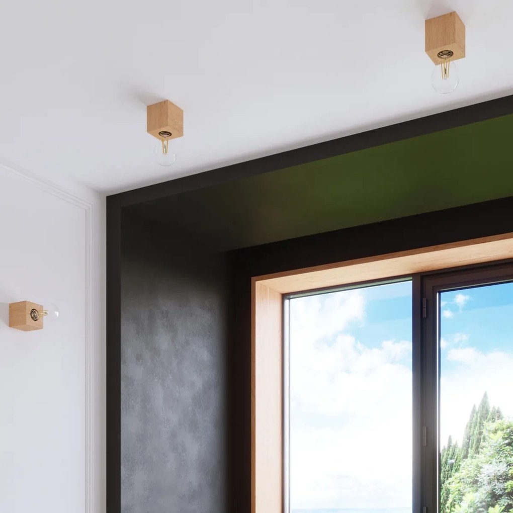Sollux Lighting Stolní lampa ARIZ dřevo