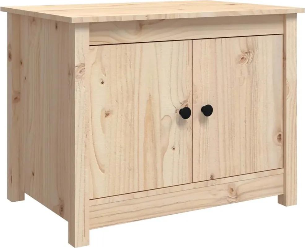 vidaXL Konferenční stolek 71 x 49 x 55 cm masivní borové dřevo [820926] Barva: medová hnědá