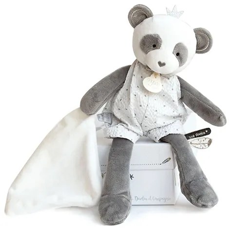 Doudou Dárková - plyšová panda s dečkou 28 cm