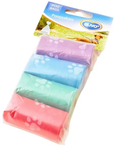 Pouzdro na sáčky-náhr.Sáčky tlapičky DUVO+ 4x20 ks