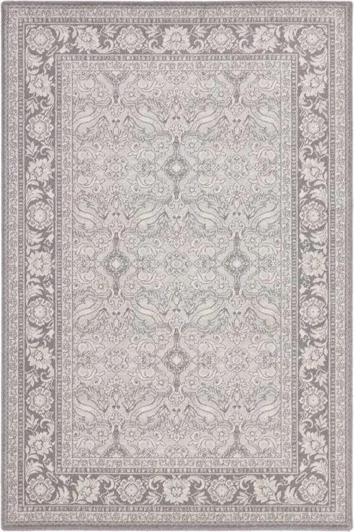 Kusový vlněný koberec Agnella Isfahan M Seul Grafit šedý Rozměr: 160x240 cm