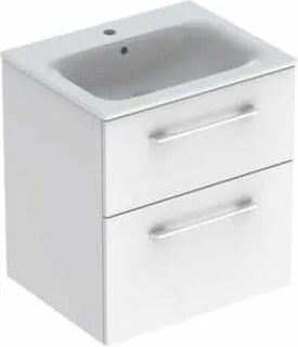Geberit Selnova koupelnová skříňka s umyvadlem 55x50,2x65,2 cm bílá lesk 501.232.00.1