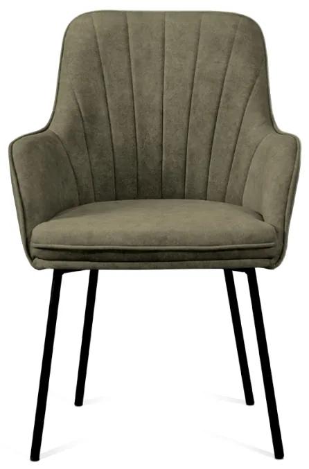 DOLMAR SEDAČKY Jídelní židle - KR-8, různé tkaniny a barvy na výběr Čalounění: grafitová (Uttario Velvet 2966)