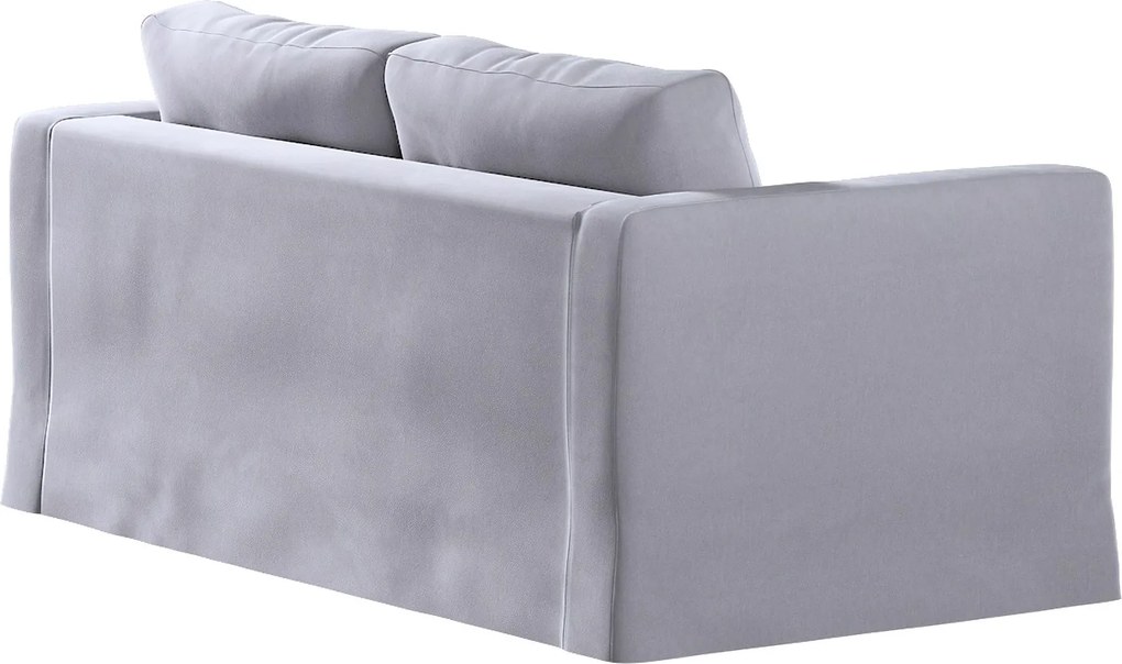 Potah na pohovku IKEA Karlstad 2-místná , nerozkládací, dlouhý barva šedá látka lesklé, sametová