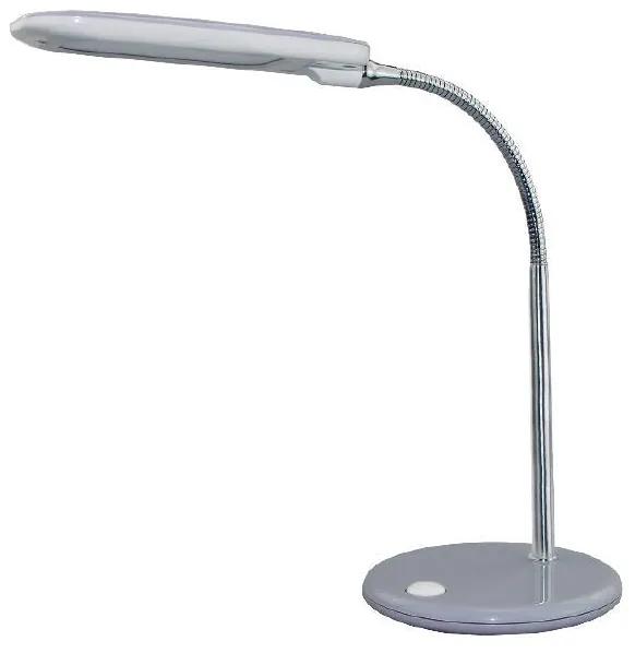 ACA DECOR Stolní LED lampa Flat šedá