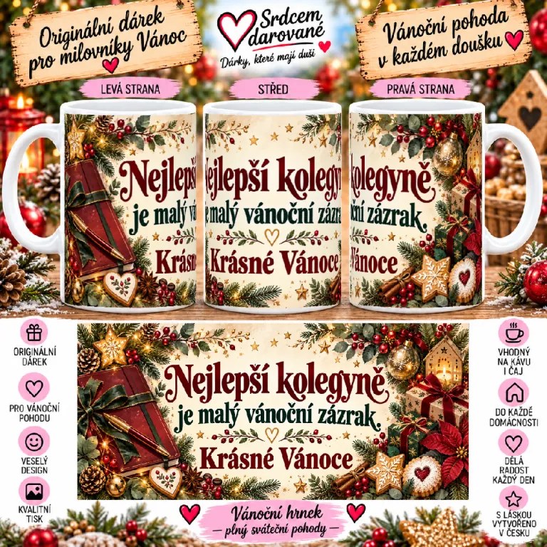Vánoční hrnek pro kolegyni – 300 ml