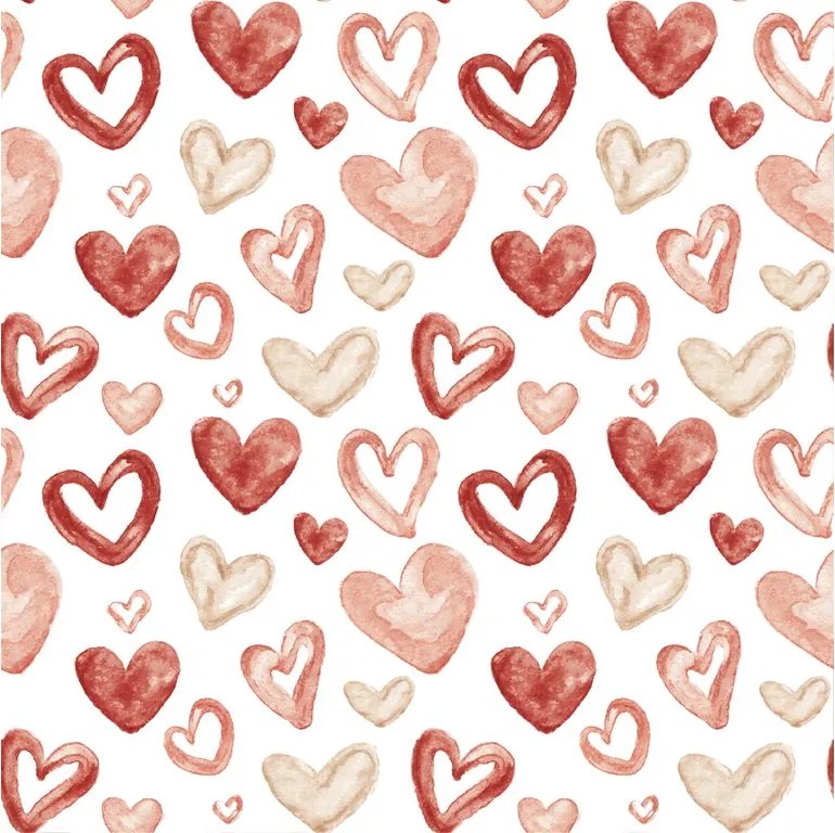 Flanelové povlečení AMORIA HEARTS vzorované Rozměr povlečení: 70 x 90 cm | 140 x 220 cm