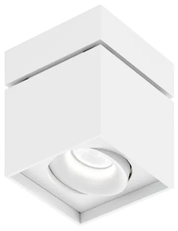 Wever & ducré čtvercové stropní stropní svítidlo sirro ceiling surf 1.0 led 1800-3000k w-w tree bílá matná