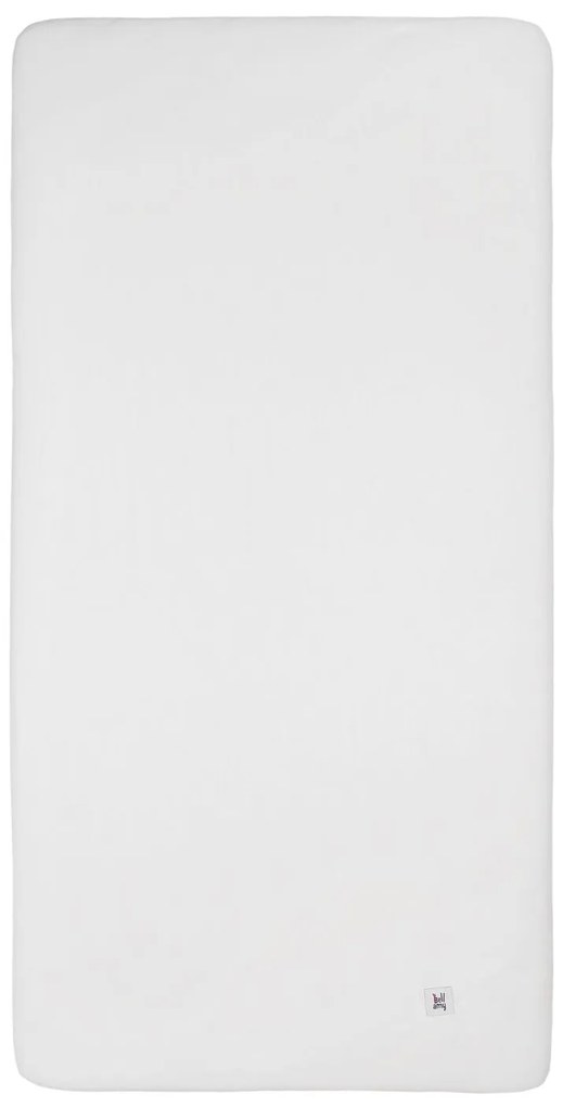 Dětské bílé jersey prostěradlo WHITE 60 x 120 cm