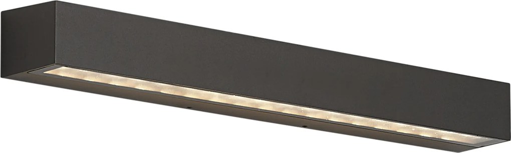 Průmyslové venkovní nástěnné svítidlo černé 55 cm vč. LED IP65 - Hannah
