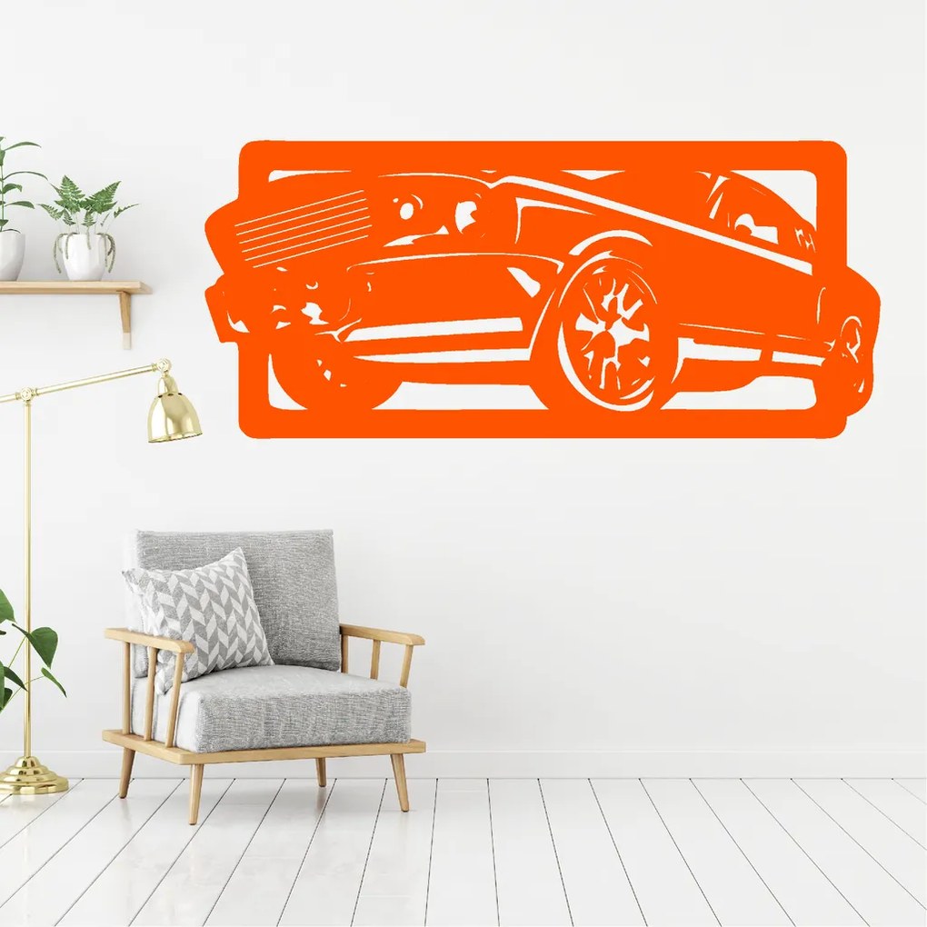 Živá Zeď Samolepka na zeď Auto Ford Mustang Barva: černá