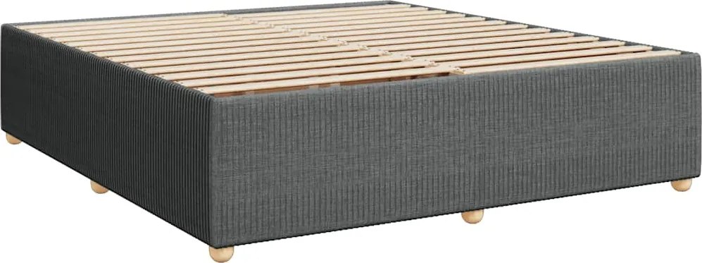 Box spring postel s matrací tmavě šedá 180x200 cm textil 3285589