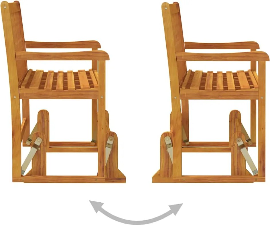 Zahradní houpací lavice 110 cm masivní akáciové dřevo 316608