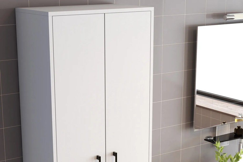 Designová víceúčelová skříň Zaidin 200 cm bílá