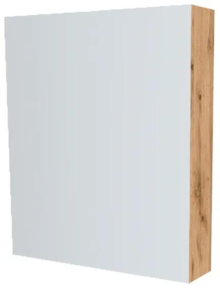 Mereo Koupelnová skříňka zrcadlová 60 cm, galerka, 1x dvířka levá, Multidecor, Dub Wotan CN798G61DWOT