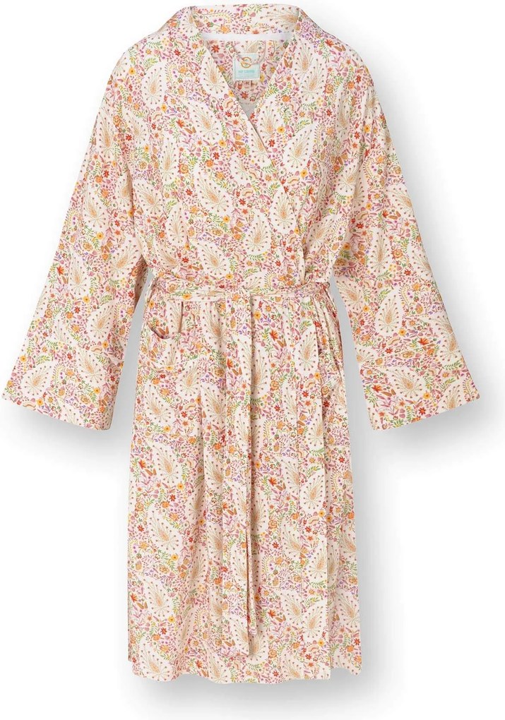 Pip Studio Naomi kimono Kairi Bloom, červené (Kimono z měkké strečové viskózy)