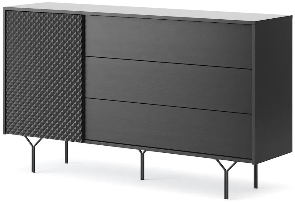 Moderní komoda ROBE KSZ144, černá