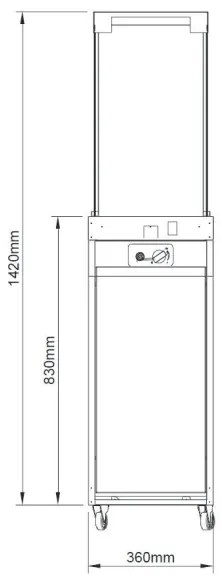 Planika Faro GAS - Venkovní plynový krb 142x36 cm 8kW černá + ochranný kryt