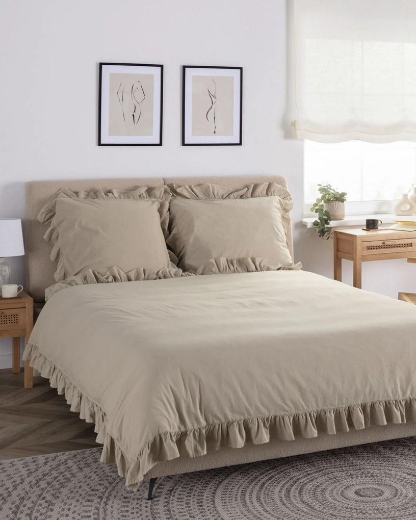 Ložní povlečení Cotton 160x200cm oxford tan