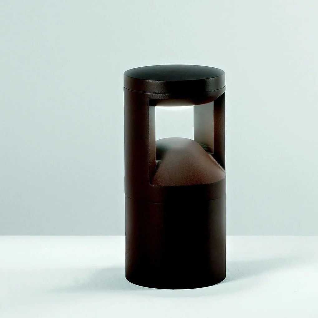 Svítidla Faneurope Venkovní sloupková LED lampa WAMI corten/12 W/25 cm